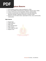 Seshachalam Biosphere Reserve Overview | PDF