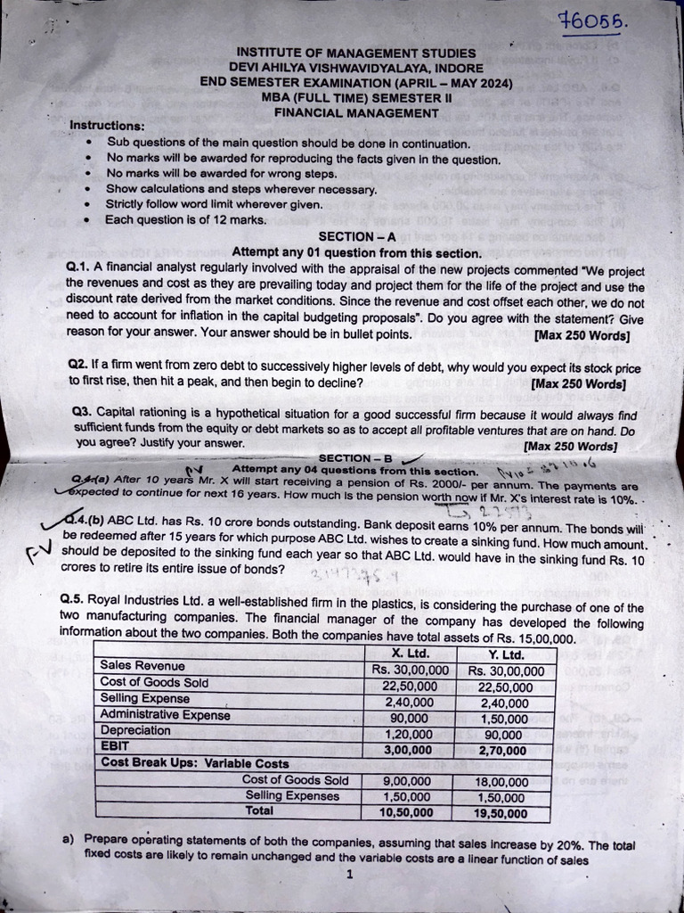 Main Semester 2 Papers | PDF | Consideration | Financial Accounting