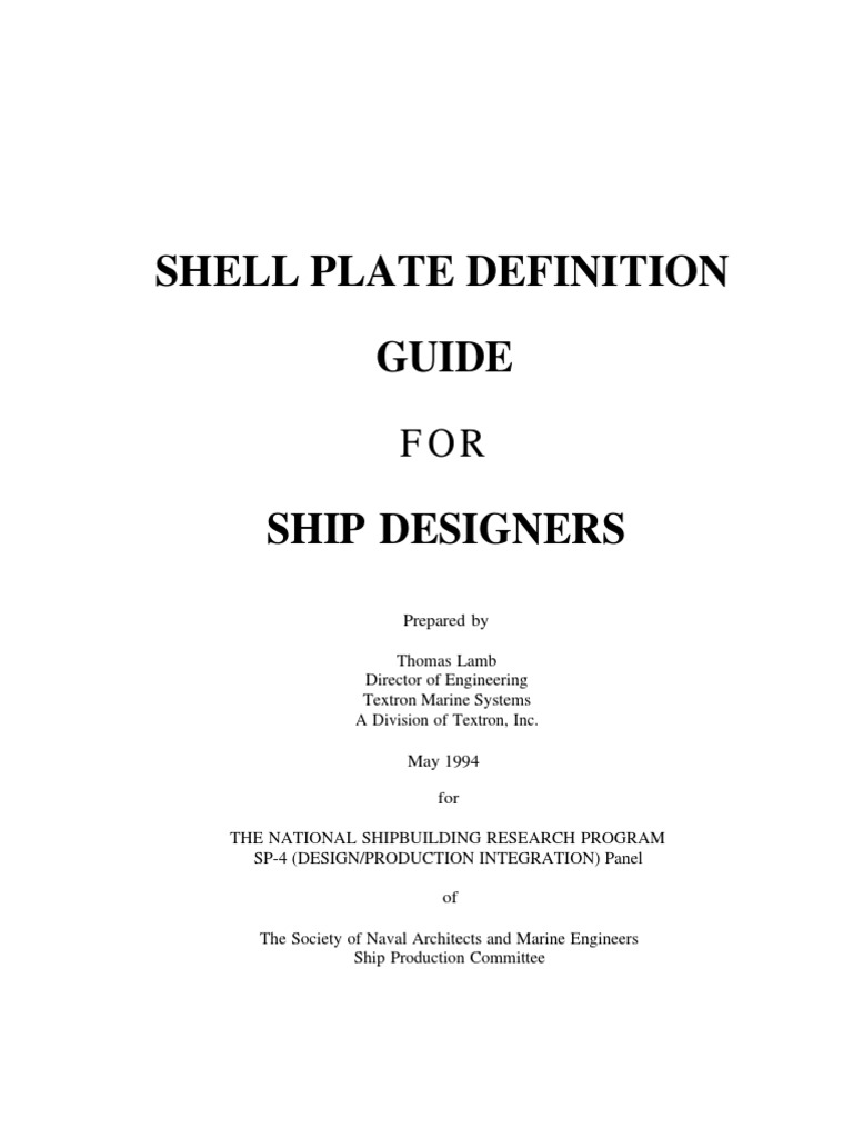 Shell Plate Guide for Ship Designers | PDF | Curvature | Hull (Watercraft)