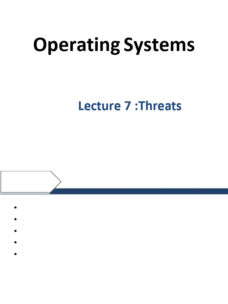 OS Thread Lec7 | PDF | Thread (Computing) | Operating System