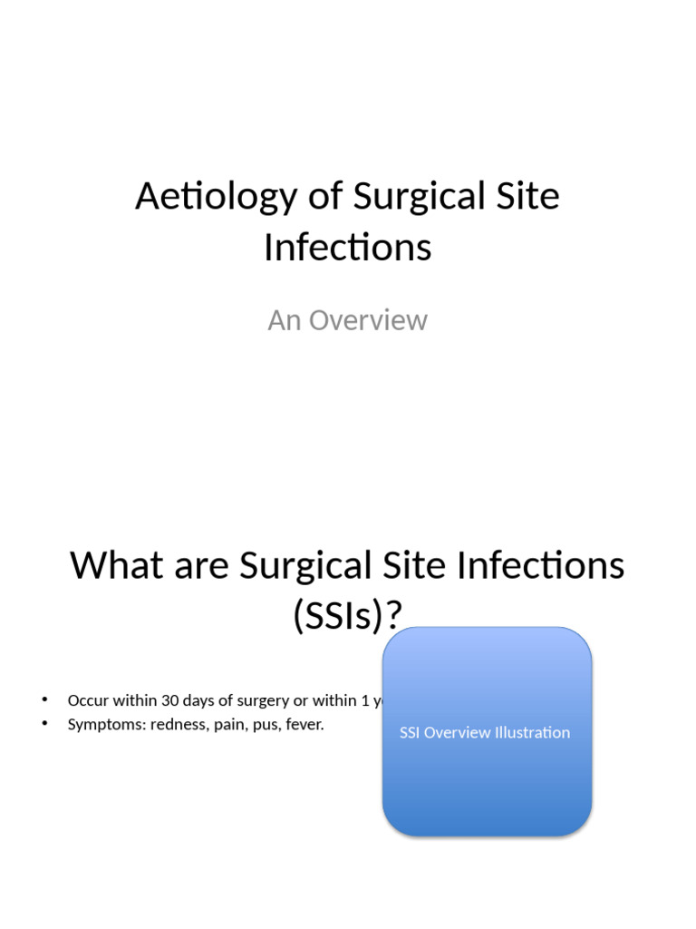 Understanding Surgical Site Infections | PDF