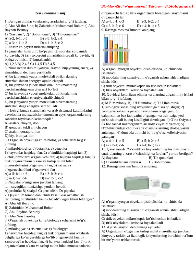 5-Botanika 1-3 | PDF