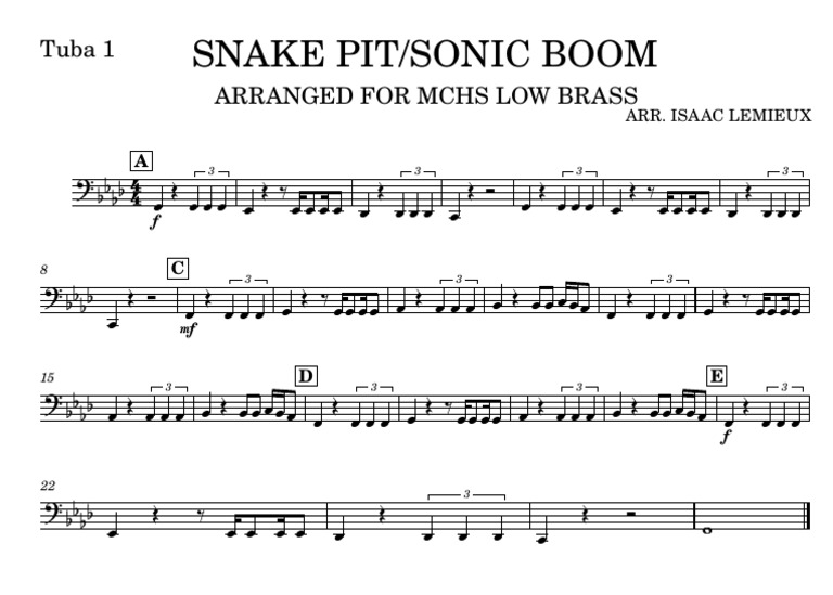 Snake Pit Parts-Tuba - 1 | PDF