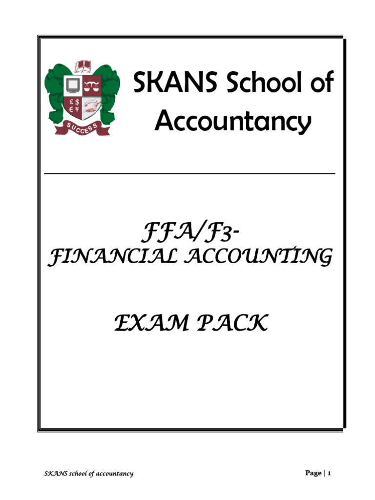 Ffa Exam Pack | PDF | Debits And Credits | Depreciation