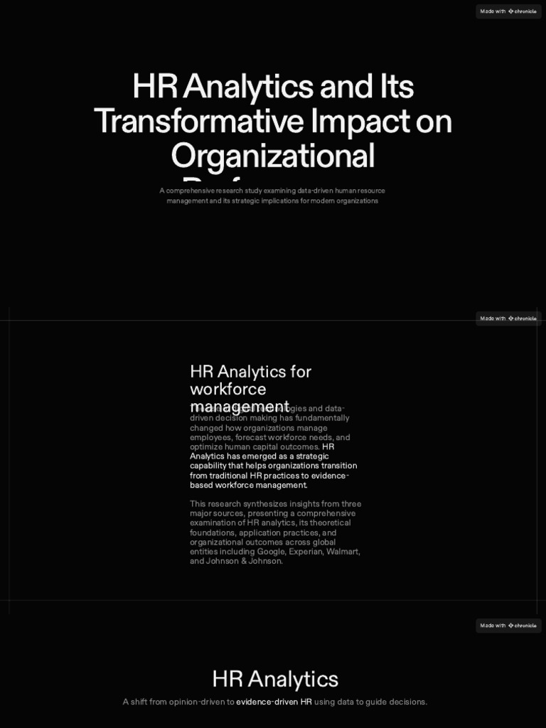 Hr Analytics and Its Transformative Impact on Organizational ...