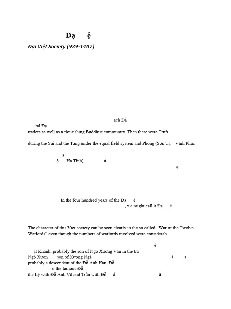 Dai Viet Civilisation | PDF