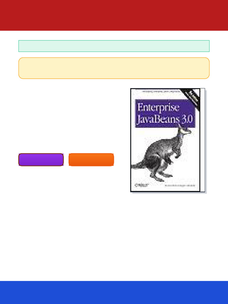 Enterprise JavaBeans 3 0 Developing Enterprise Java Components 6th Edition by Andrew Lee ...