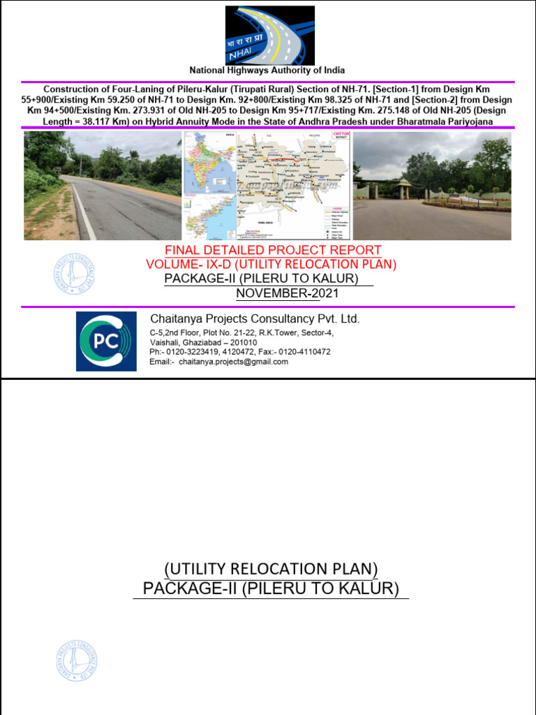 Utility Relocation Plan for NH-71 Project | PDF | Road Infrastructure