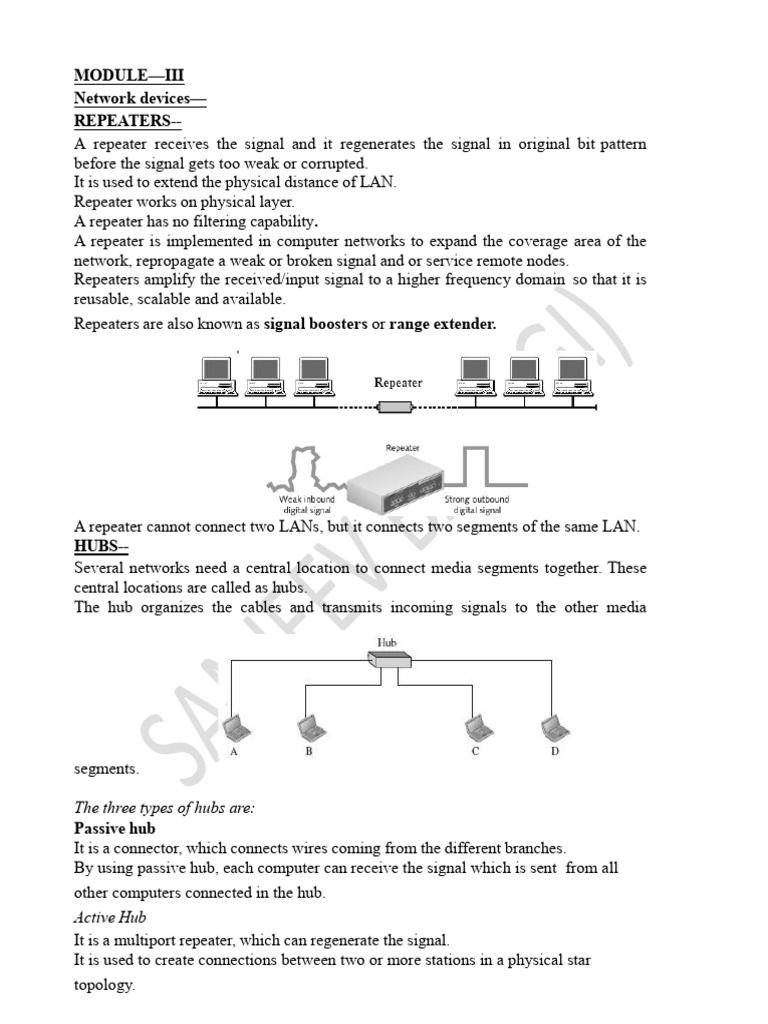 Module 3 Complete Note | PDF | Network Switch | Computer Network