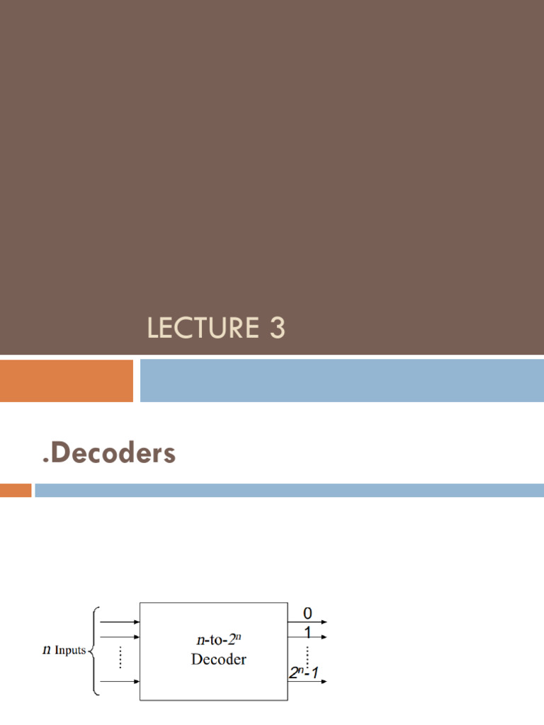 Digital Electronics 2 Lecture 3 | PDF | Computer Engineering | Digital ...