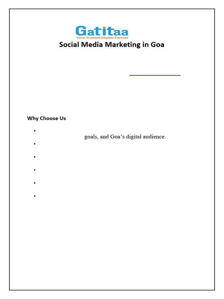 Social Media Marketing in Goa(Gatitaa) | PDF
