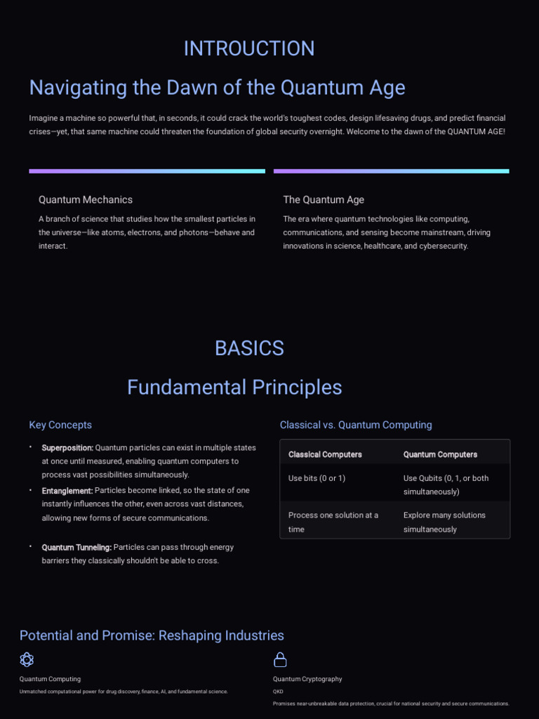 Quantum Age: Opportunities and Challenges | PDF | Quantum Computing ...