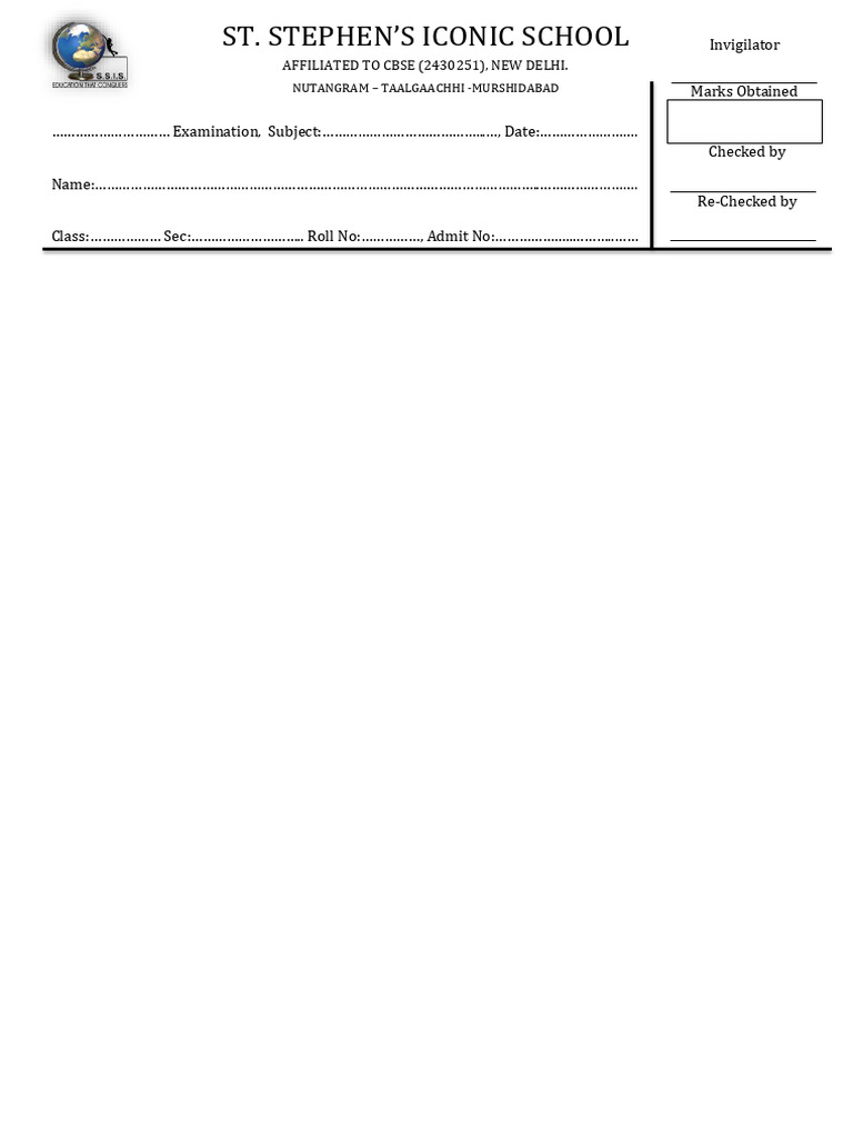 Exam Copy Head (Dual) | PDF