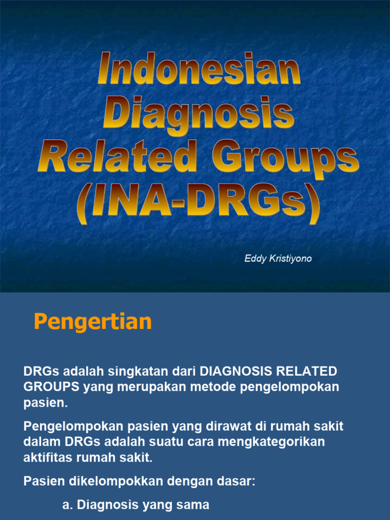Pengertian dan Manfaat DRGs dalam Kesehatan | PDF