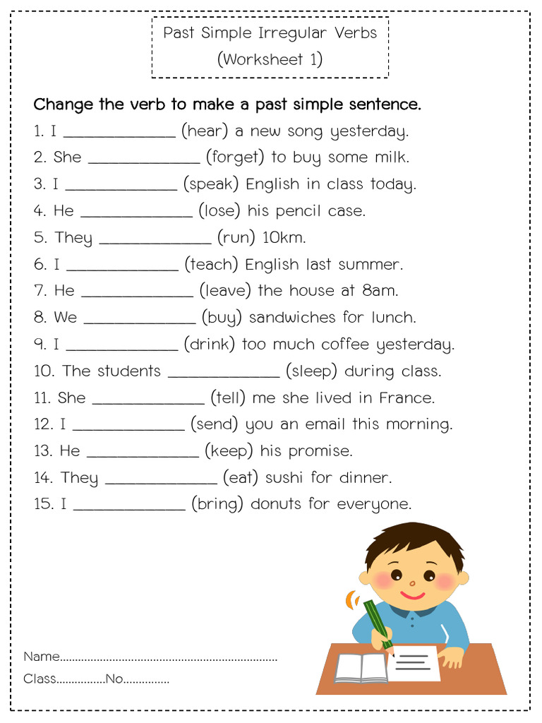 Past Simple Regular Verbs | PDF