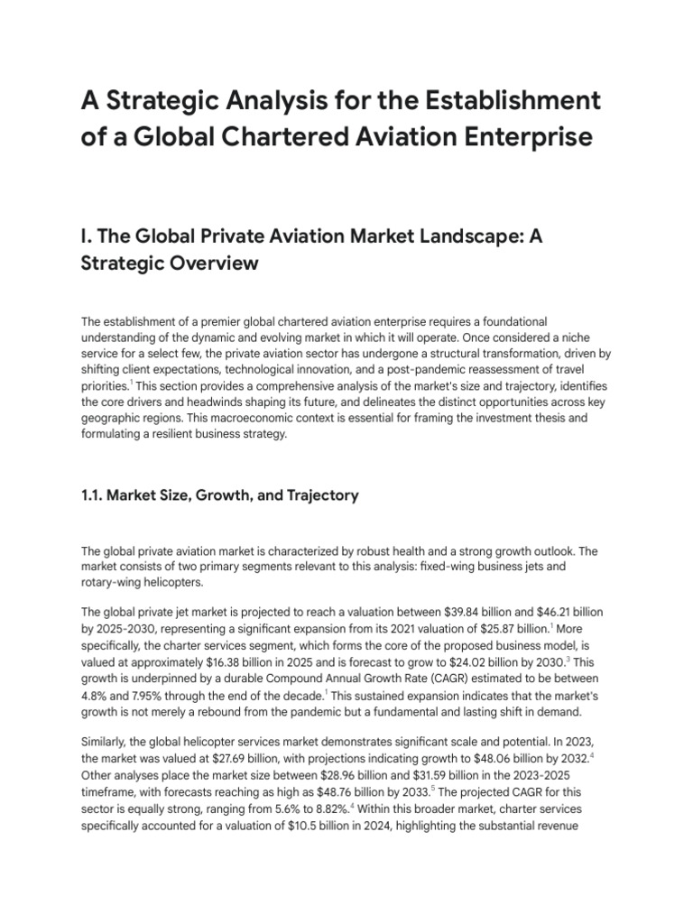 Global Charter Aviation Business Plan - Google Docs | PDF | Federal ...