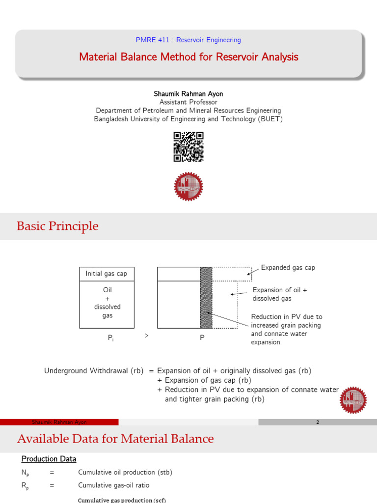 06- MBE-1 | PDF | Petroleum Reservoir | Pressure
