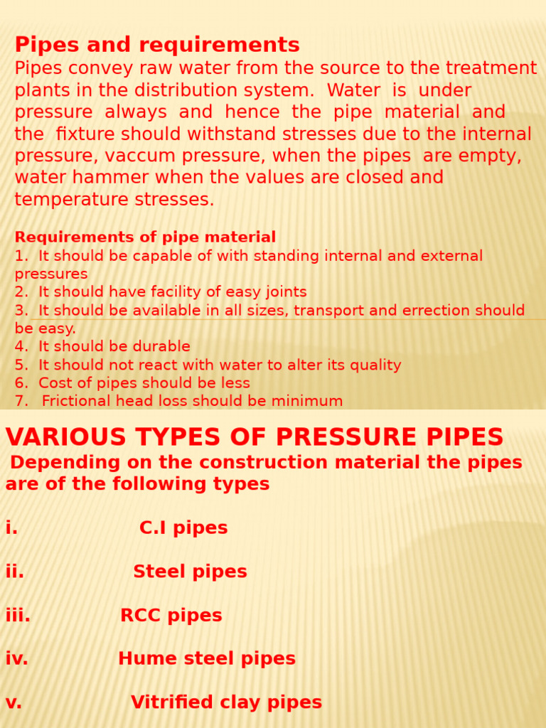Types Pipes | PDF