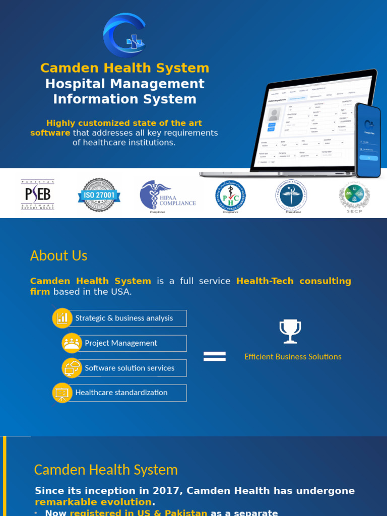 CHS - Camden Health System Profile v7.3 | PDF | Supply Chain Management ...