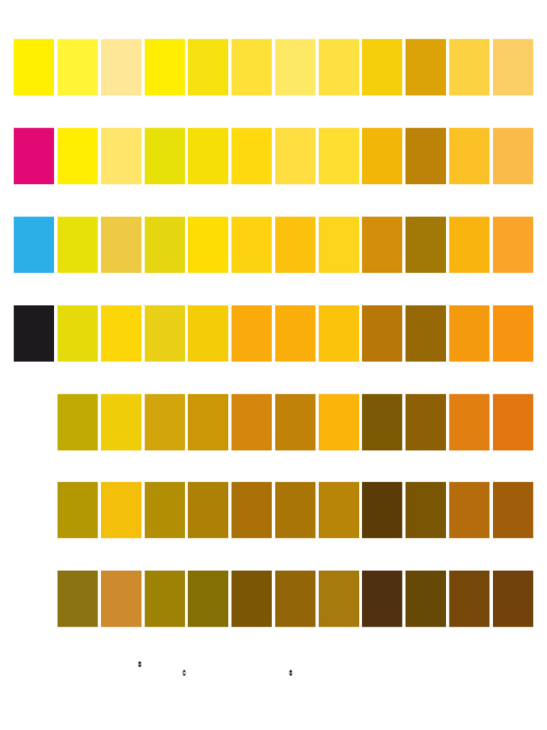 HP Color Laserjet M880 Color Guide | PDF | Vision | Hewlett Packard