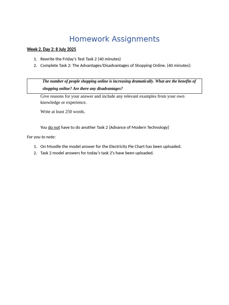 Homework Information | PDF