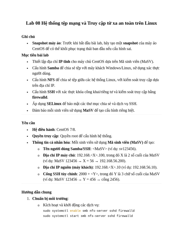 HDH Linux Lab08 | PDF