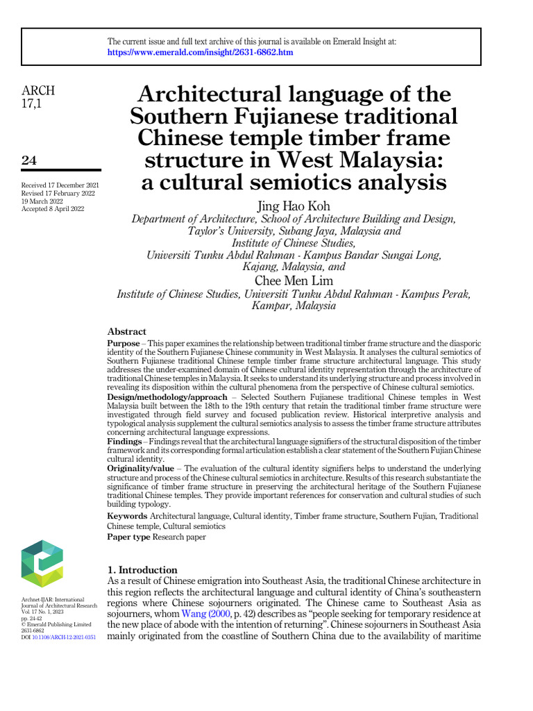 Southern Fujianese Temple Architecture Analysis | PDF | Semiotics ...
