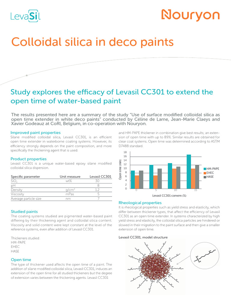 Levasil CC in Deco Paints Nouryon | PDF | Paint | Colloid