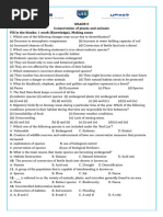 Year 8 Ecosystems and Biodiversity Test | PDF