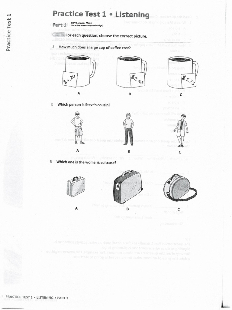 TA1 - Mock Test 2 - Listening | PDF