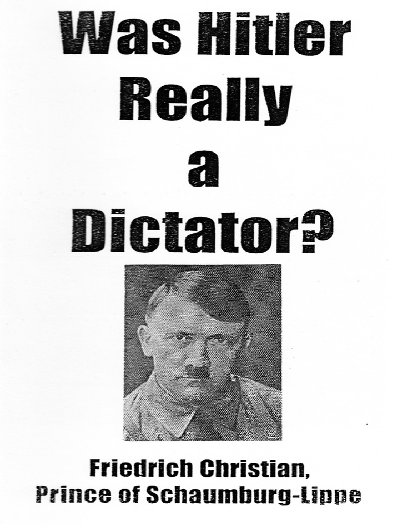 Was Hitler Really A Dictator | PDF