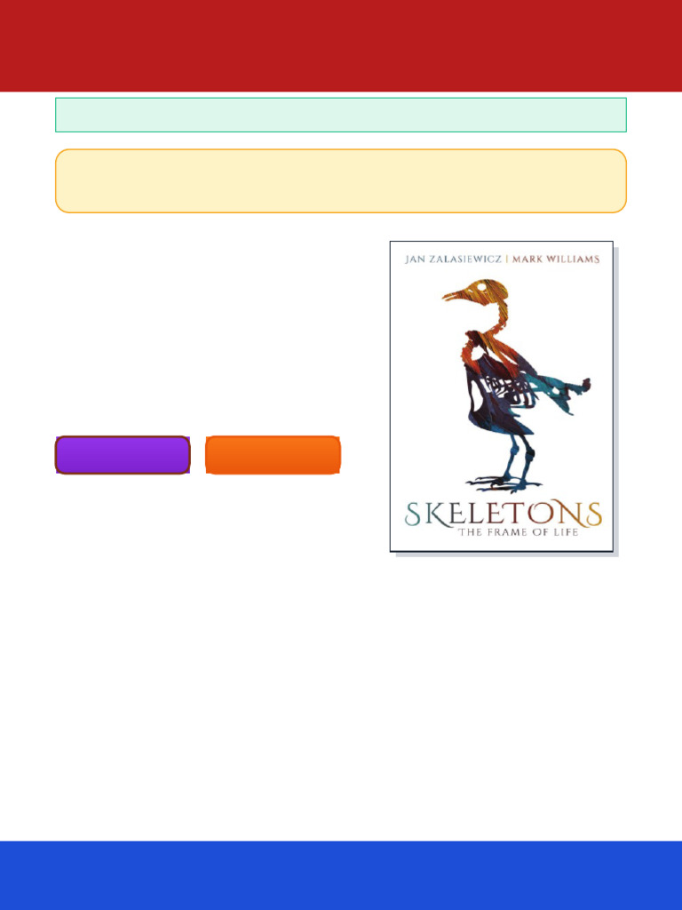 Skeletons: The Frame of Life Jan Zalasiewicz ebook enhanced layout ...