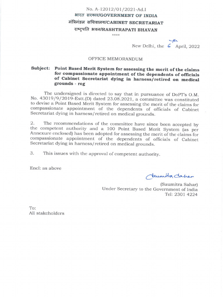 Merit Points System Cabsec | PDF