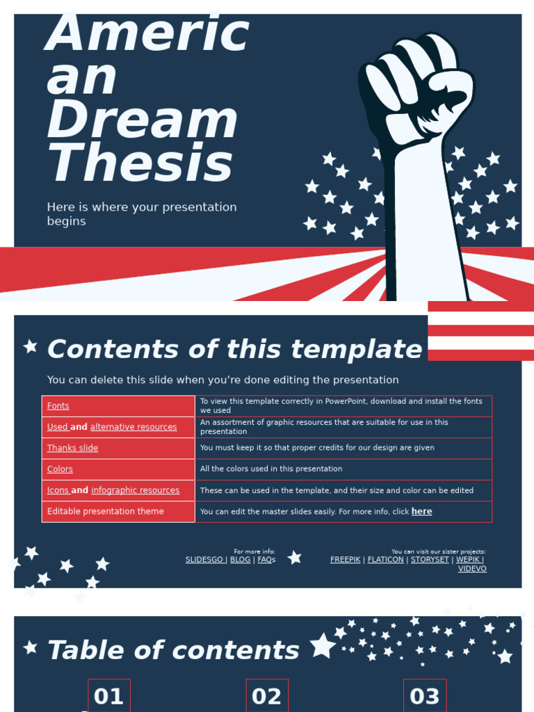 American Dream Thesis by Slidesgo | PDF | Planets | Solar System