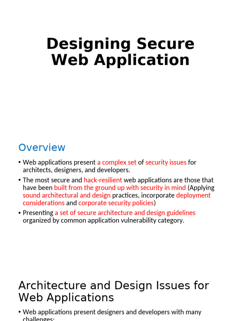 Designing Secure Web Application | PDF | Http Cookie | Computer Network