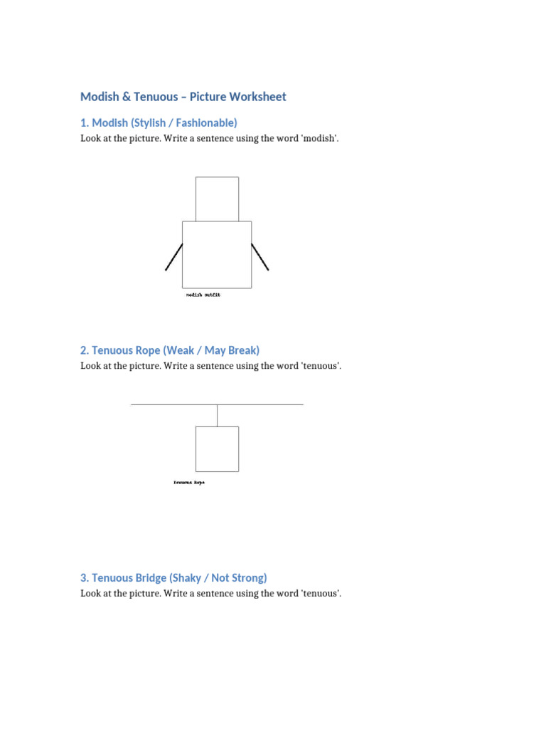 Modish Tenuous Picture Word File | PDF