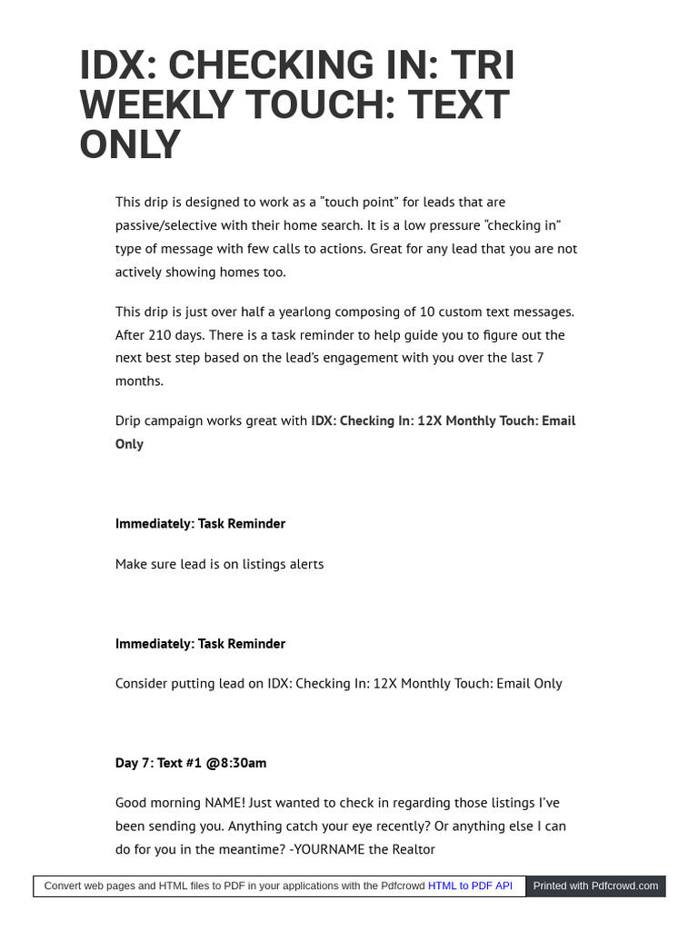 Thelazyagent Com Idk Checking in Tri Weekly Touch Text Only | PDF ...
