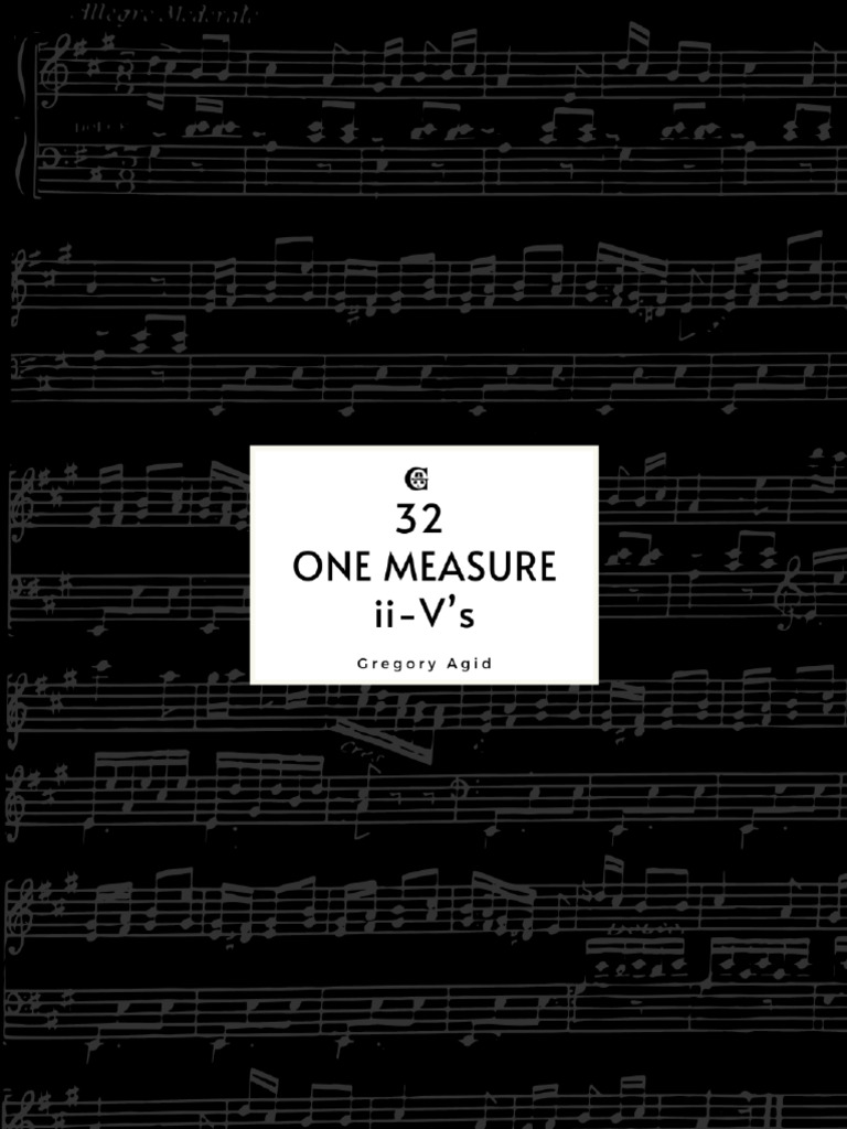 1-32 One Measure II-V's - Gregory Agid | PDF | Woodwind Instruments ...