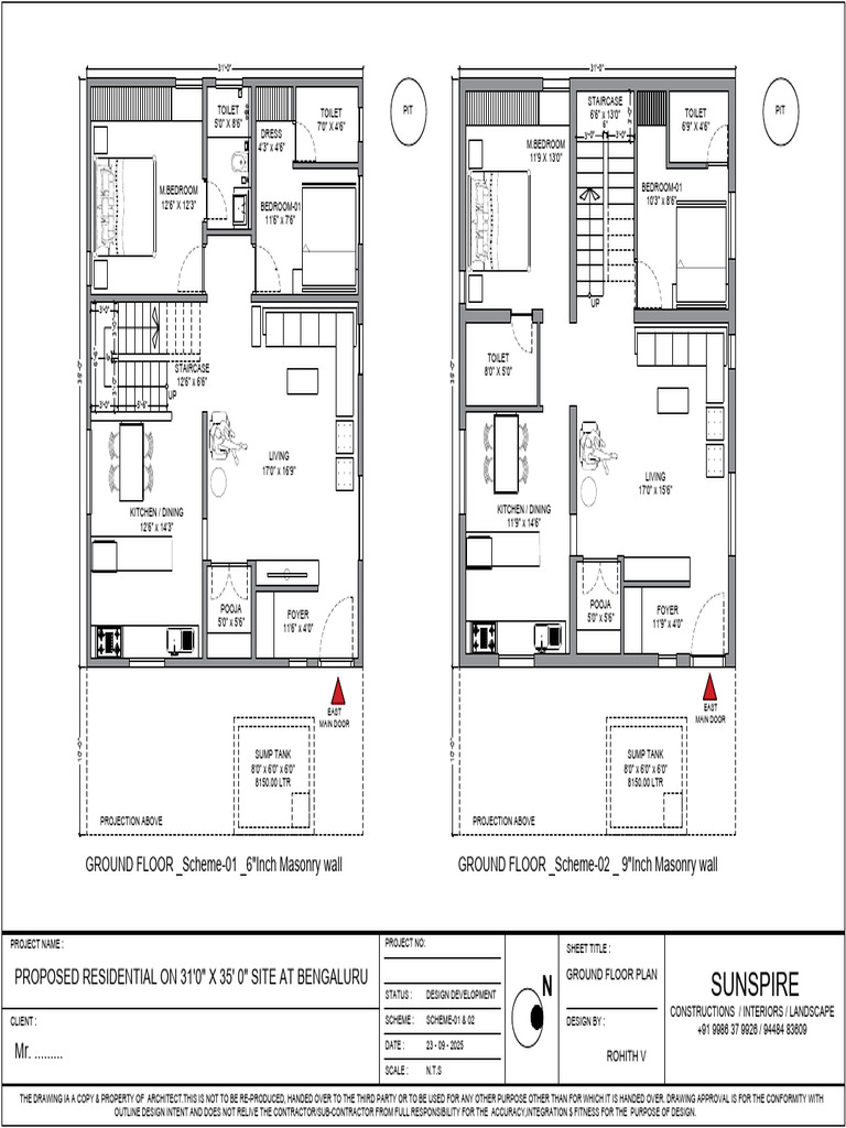 Ground Floor Plan for Bengaluru Home | PDF | Building Engineering ...