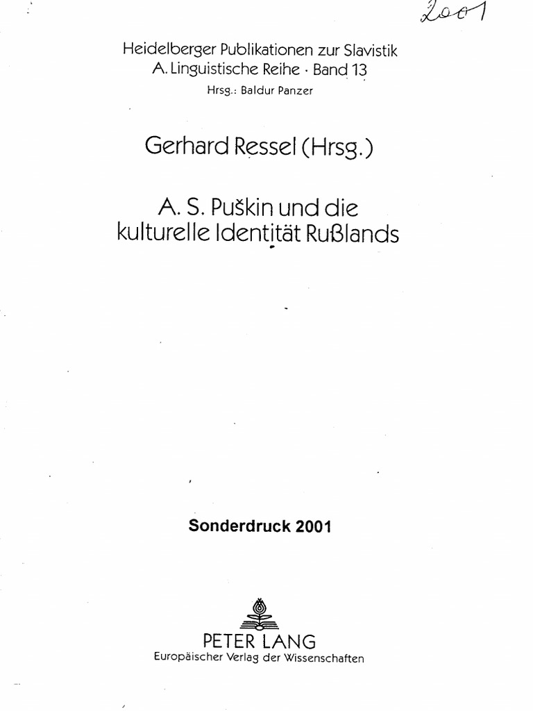 Before and After Pushkin | PDF