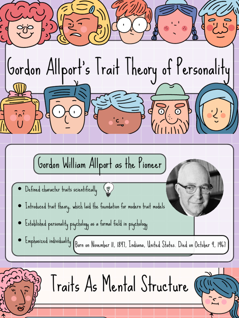 Allport's Trait Theory Explained | PDF | Personality Psychology ...