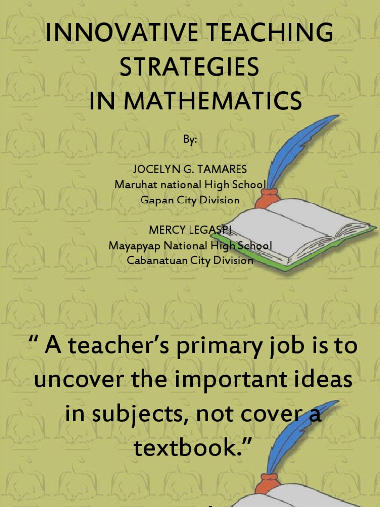 Teaching Strategies In Mathematics PDF Inquiry Based Learning