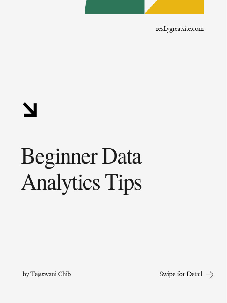 Beginner Data Analytics Tips | PDF