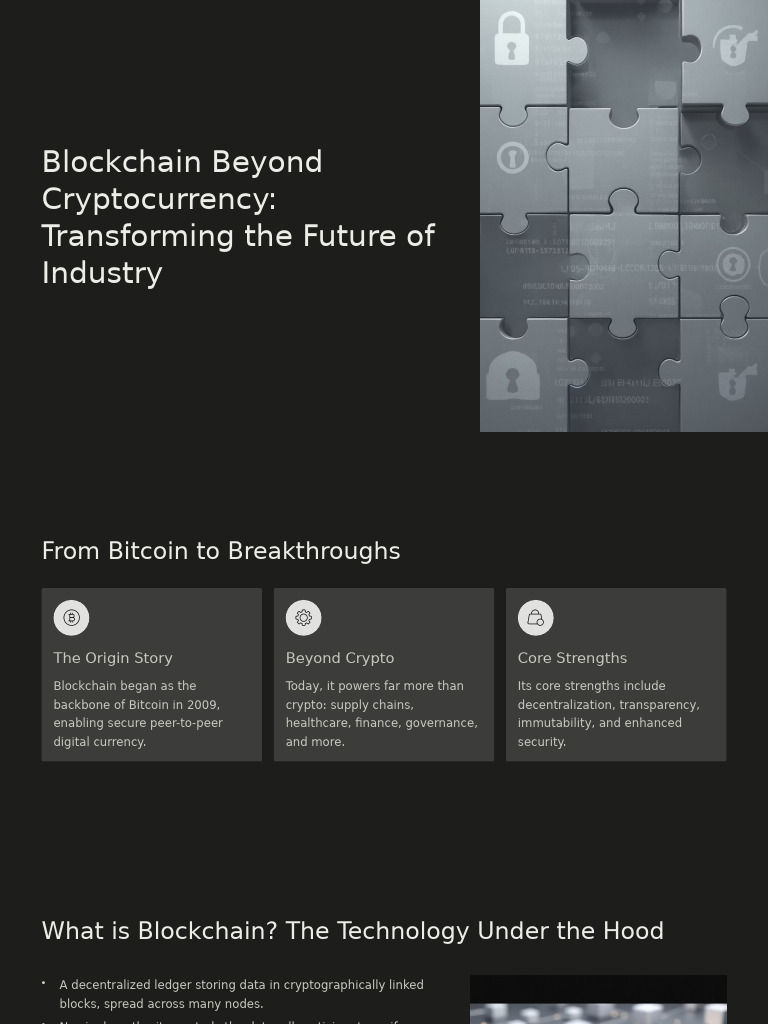Blockchain Beyond Cryptocurrency Transforming the Future of Industry ...