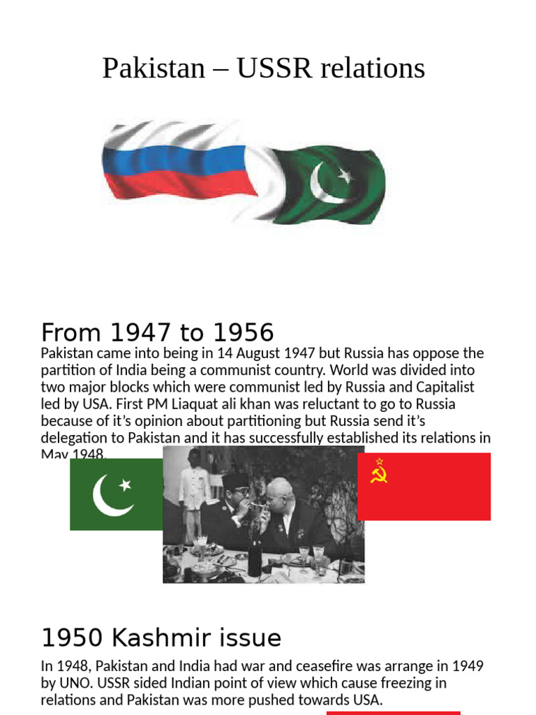 Pakistan-USSR Relations (1947-1979) | PDF | Pakistan | Soviet Union