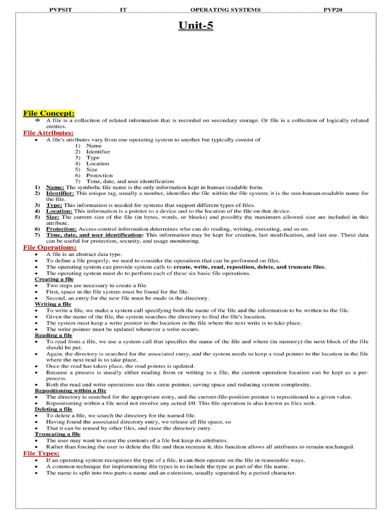 Os Unit-5 PDF | PDF