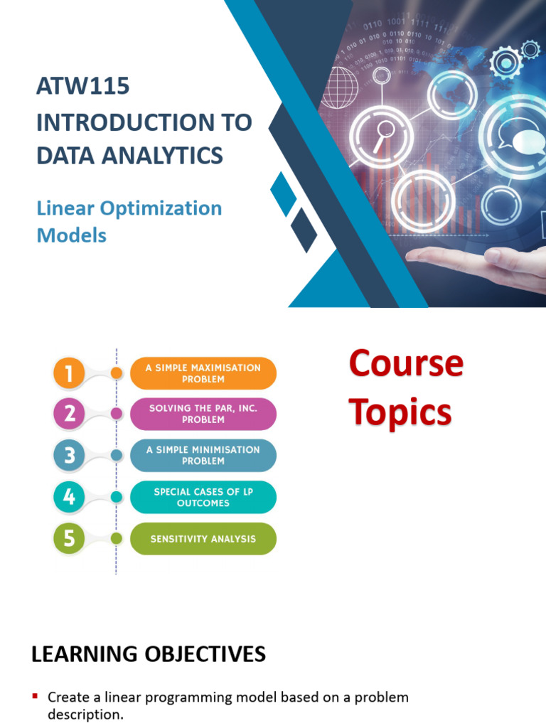 10. ATW115 Slides Chp09 | PDF | Linear Programming | Mathematical ...