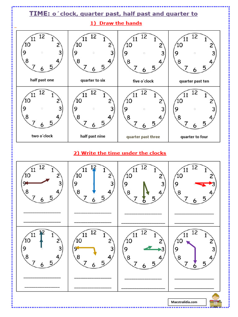 o'Clock Quarter Half | PDF