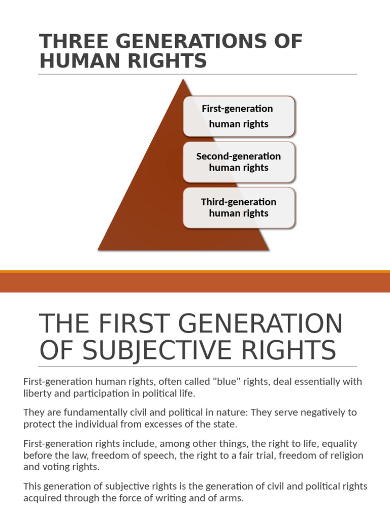 Understanding Three Generations of Human Rights | PDF | Universalism ...