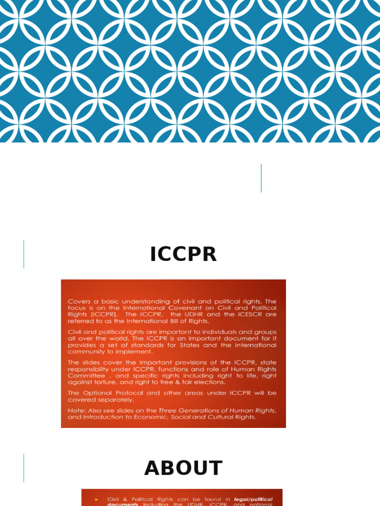 Key Rights in the ICCPR Explained | PDF